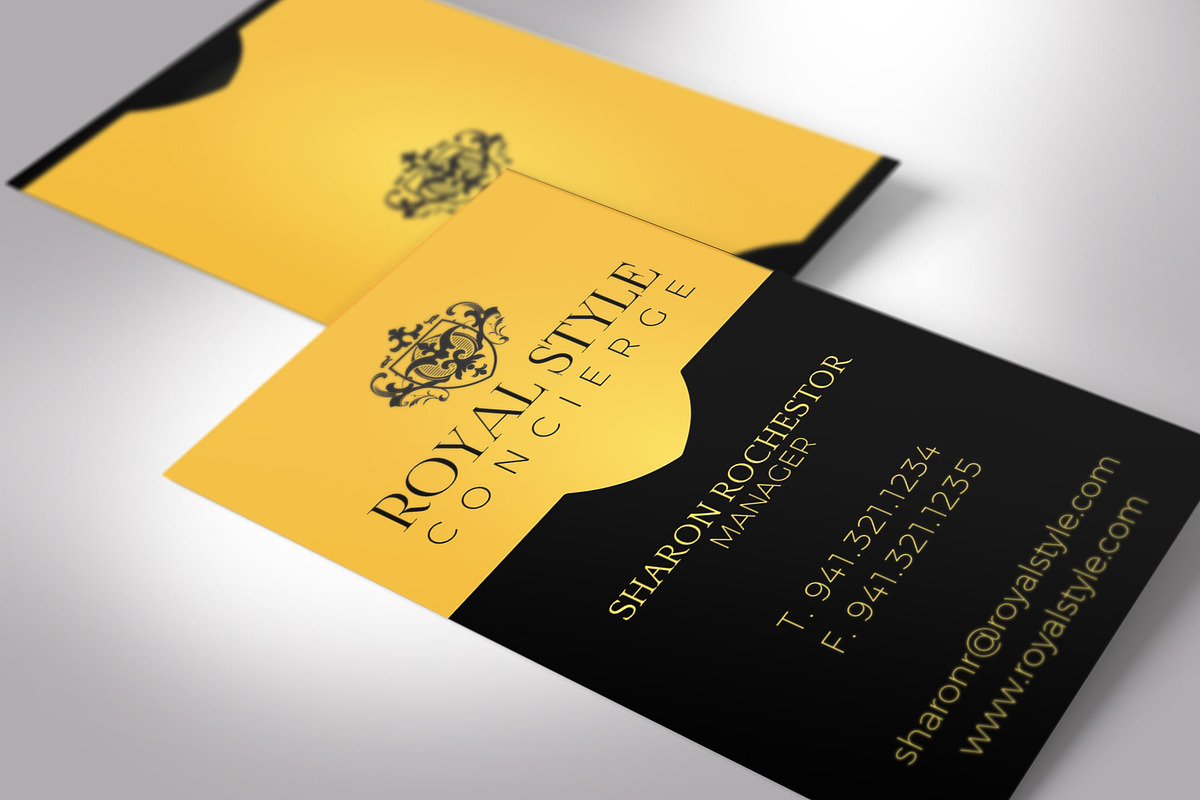Concierge Business Card Canva Template