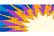 multicolor explosion pop art, a Texture Graphic by studiostoks