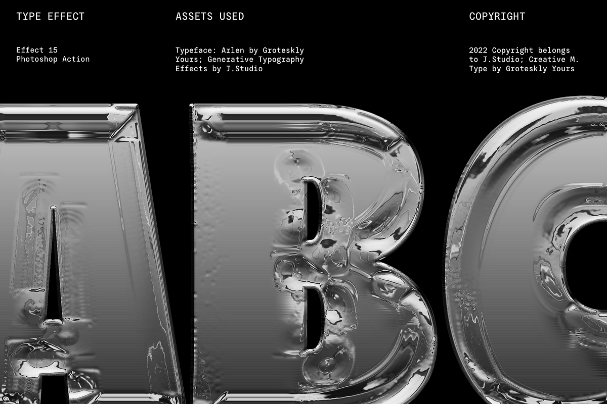 Generative Type Effects, an Action Add-On by J.Studio