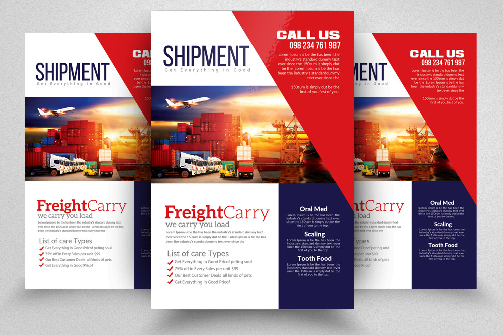 Load & Carry Freight Flyer, a Flyer Template by Business Flyers