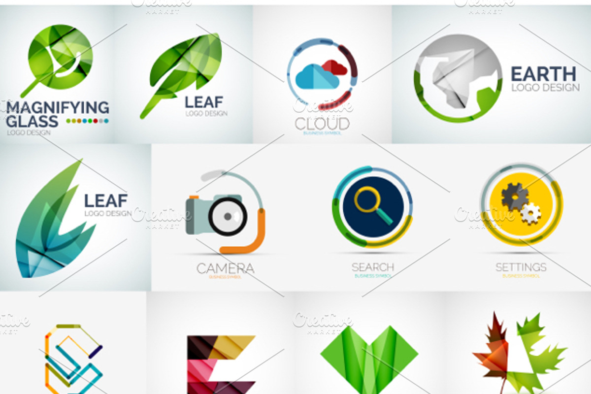 Green company logos, a Graphic by antishock