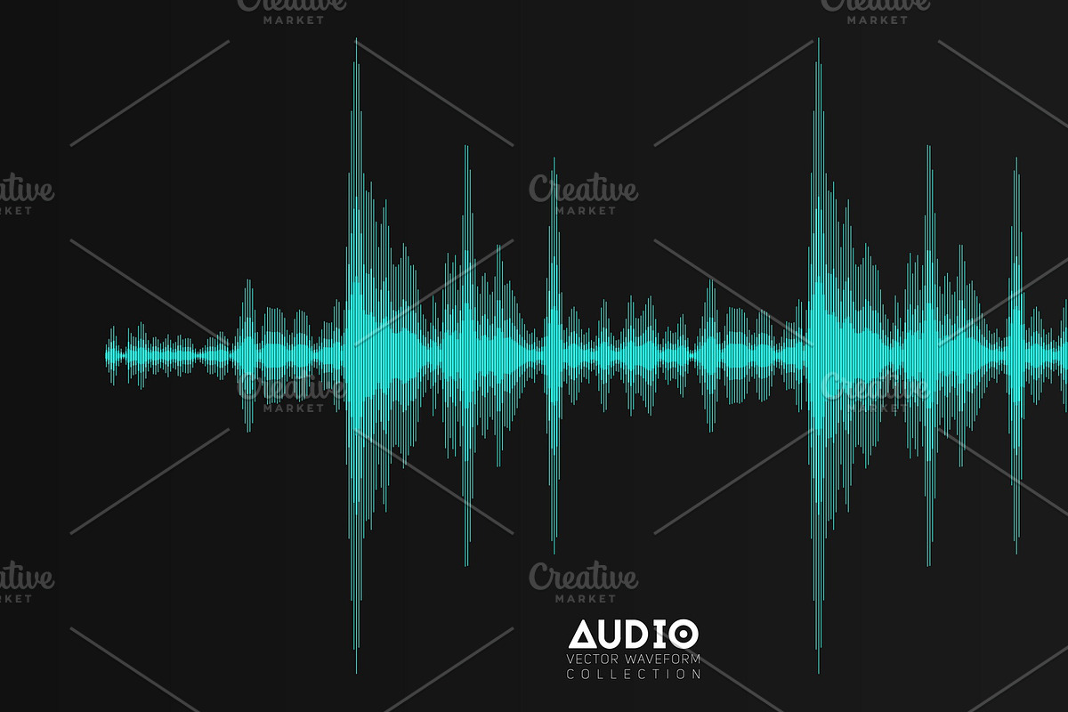 18 Audio Waveforms, an Object Graphic by GarryKillian