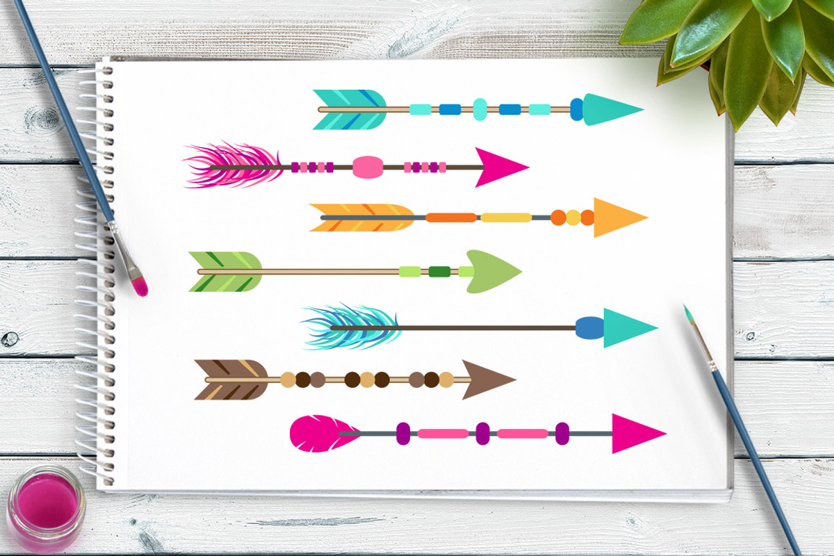 90+ Arrows Clipart Mega Bundle, a Decorative Illustration by The ...