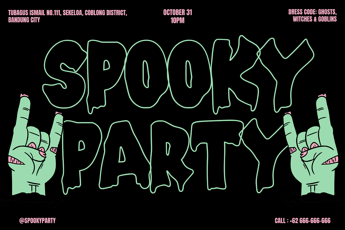 Creepy Spooky - Halloween Font, a Font by Arendxstudio
