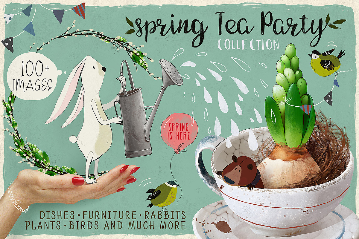 Spring Illustrations Bundle