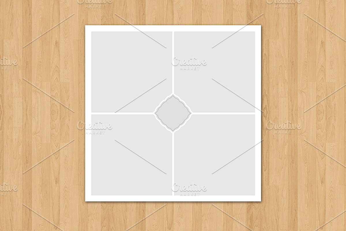 20x20 Photo Collage Template-V313, a Flyer Template by Template Shop