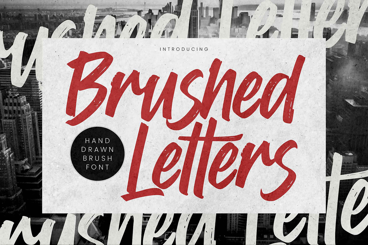 Brushed Letters - Hand Drawn Brush