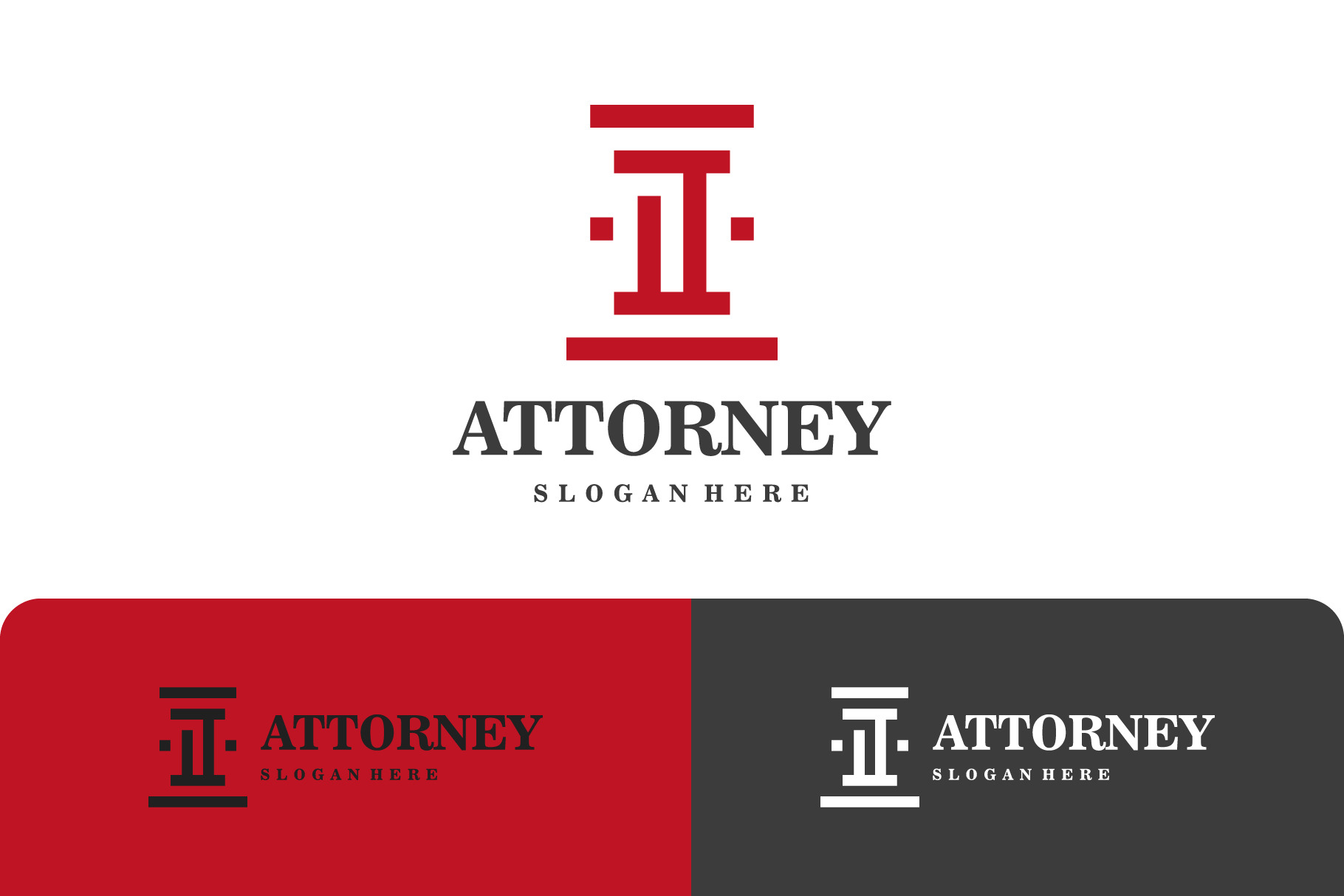Simple Attorney Law Logo designs, a Branding & Logo Template by Lucky ...