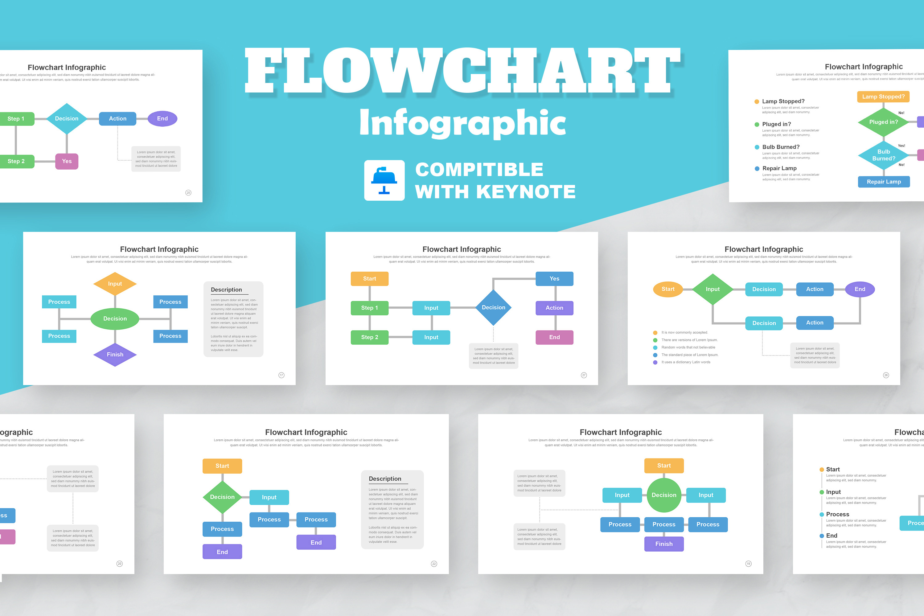 Flowchart Infographic Keynote