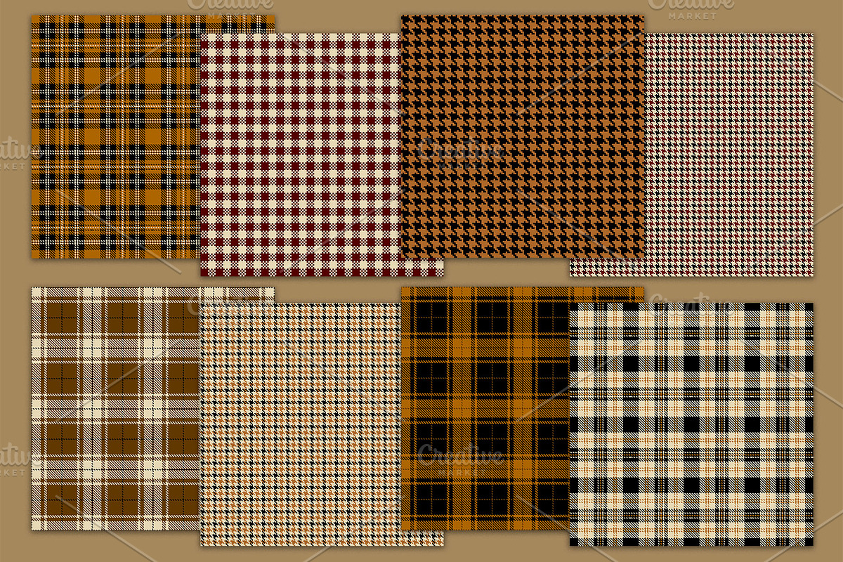 Autumn Checks, Seamless Patterns, a Pattern Graphic by Sveta Aho | Creative Market