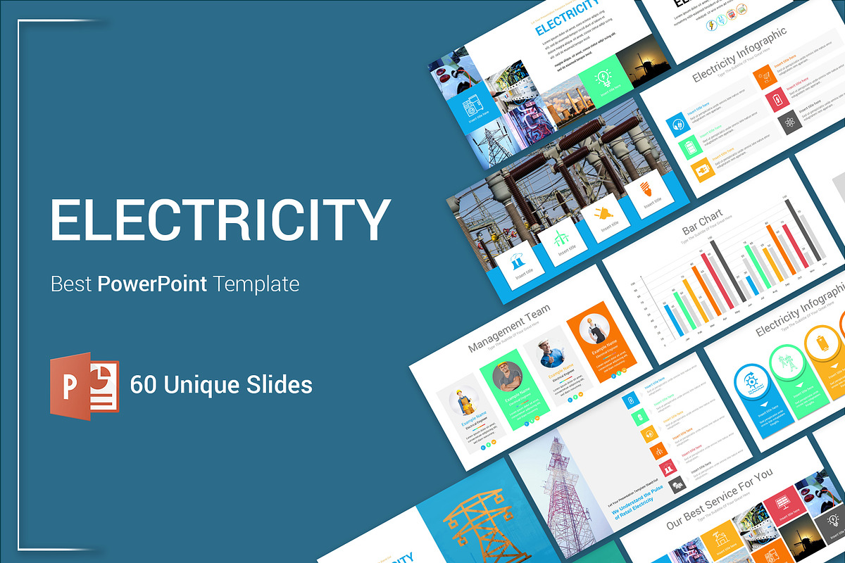 Electricity PowerPoint Template, a Presentation Template by SlideOne