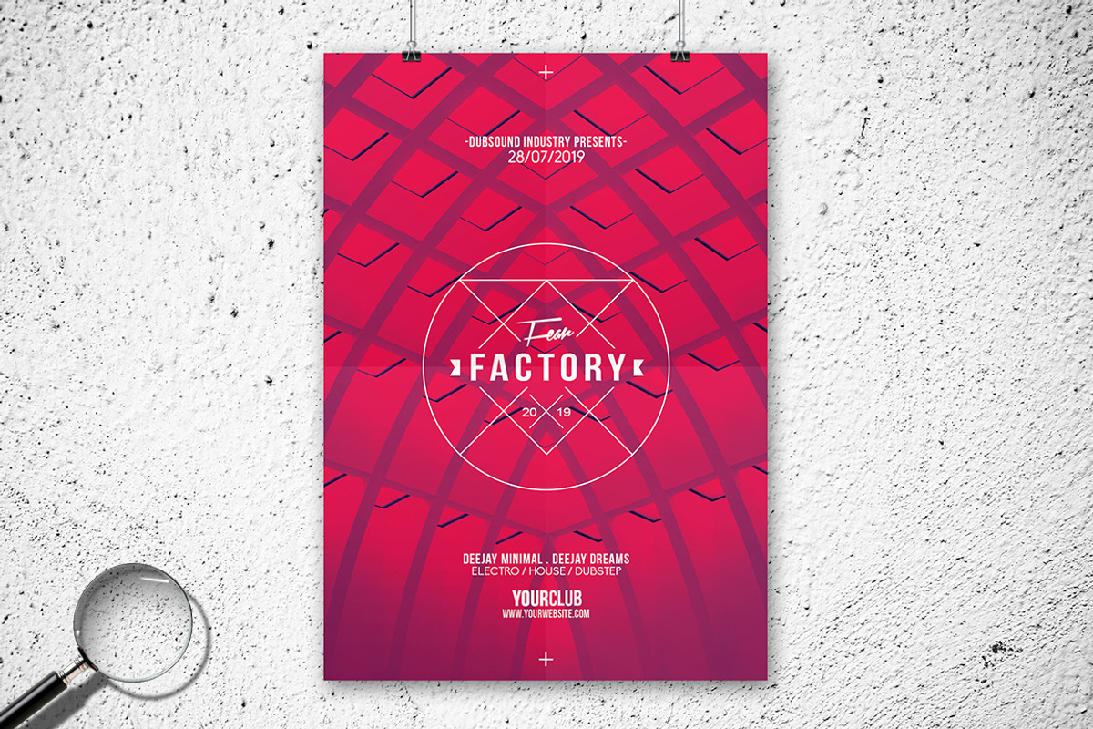 Fear Factory | 3in1 Flyer Template, a Flyer Template by GIGA-TEMPLATE