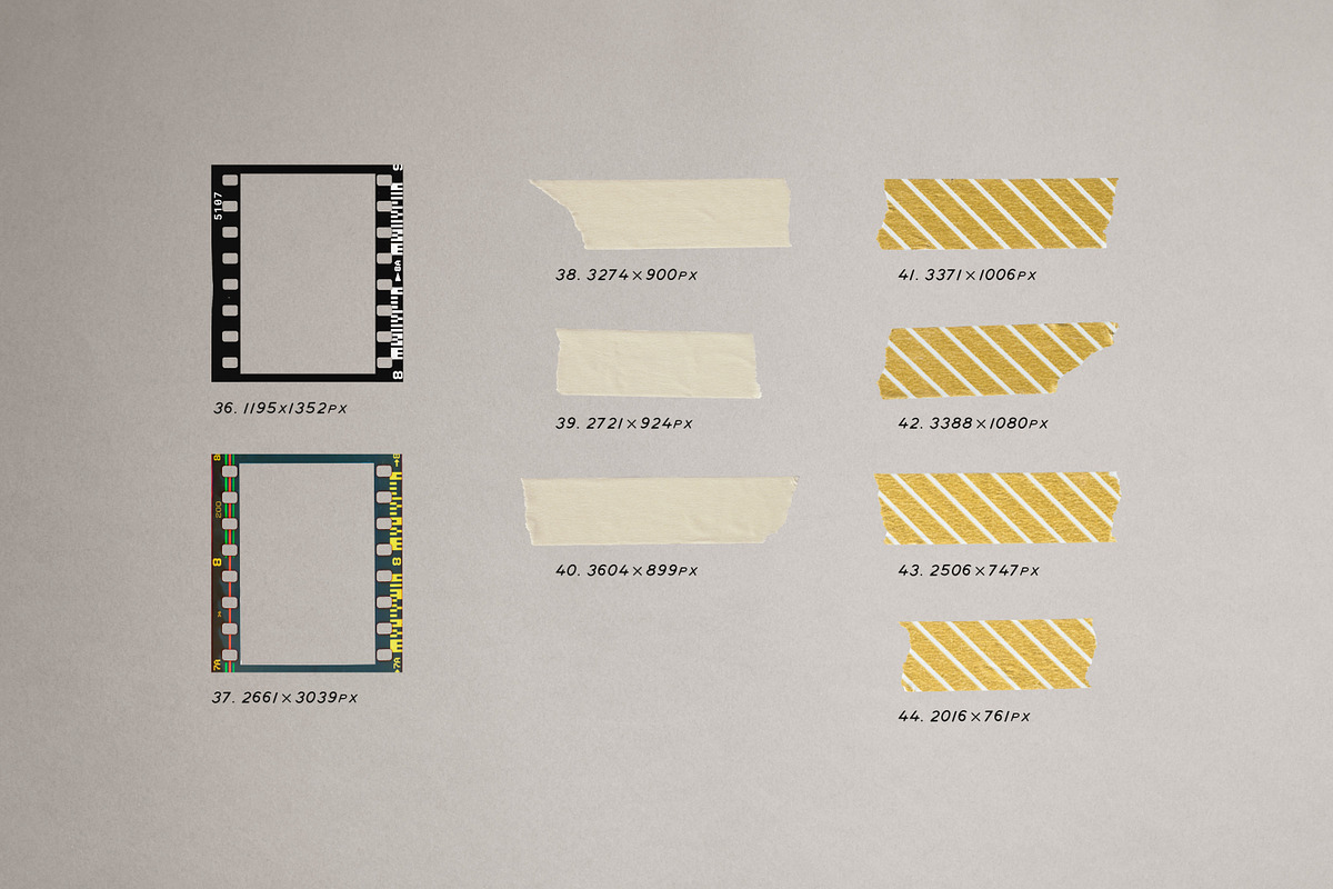High Quality Film Frames Kit, a Product Mockup by Sparrow & Snow