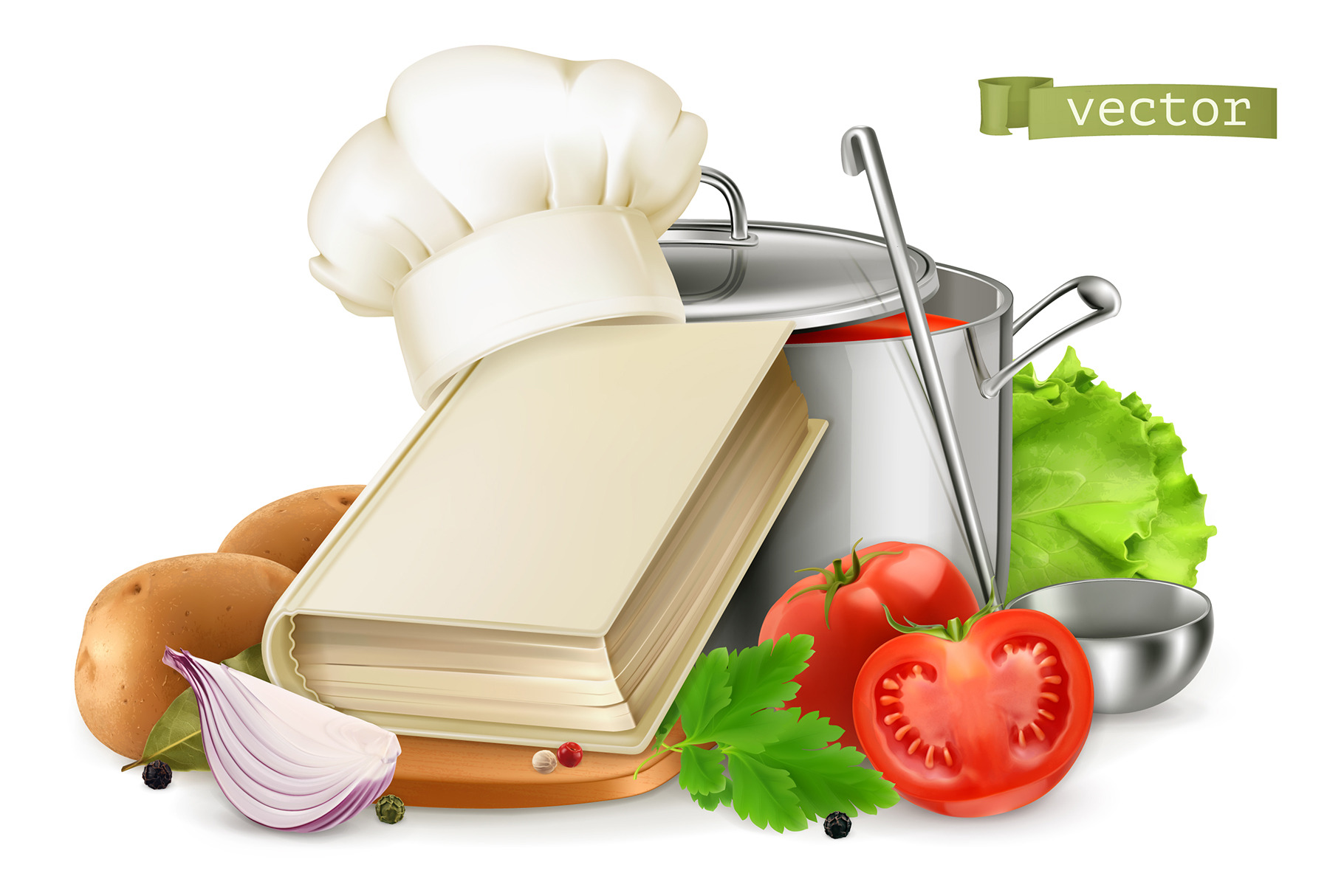 Cooking, recipe book, vegetables, an Education Illustration by ...