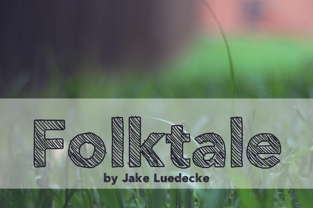 Folktale, a Font by Fonts by Jake L