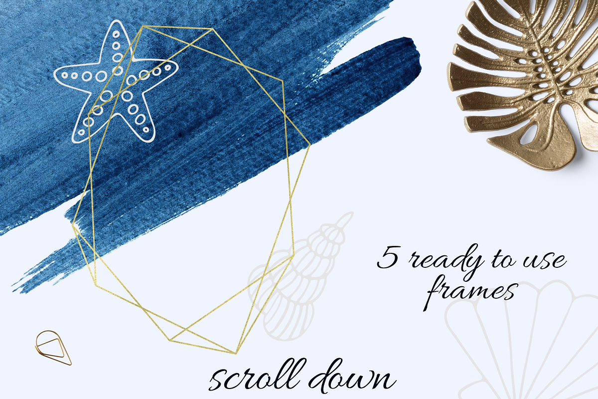 Ocean Breeze Watercolor Collection, a Texture Illustration by Teresa ...