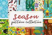 season pattern collection, a Pattern Graphic by NataKa