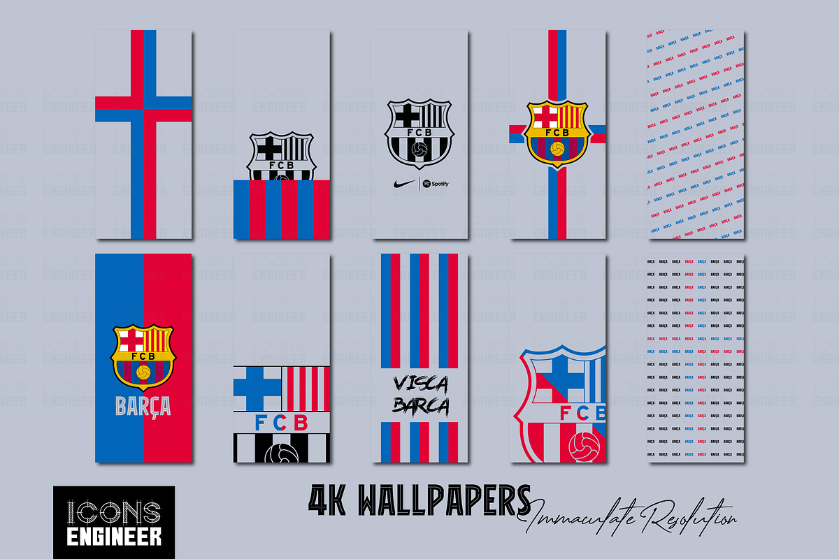 Barcelona Icon Pack | Third Kit, an Icon by IconsEngineer