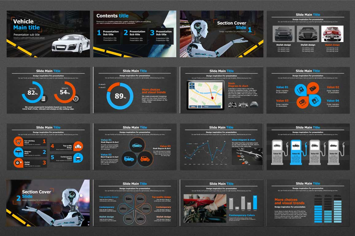 Vehicle PowerPoint Presentation, a Presentation Template by GoodPello