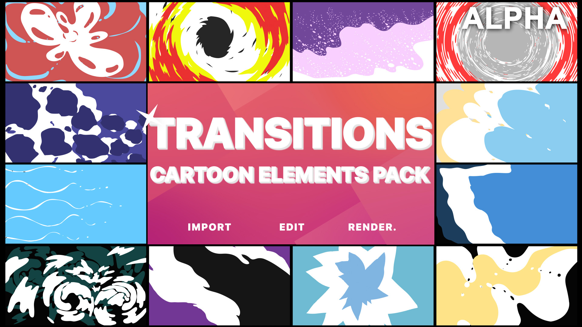 Cartoon Transition | Motion Graphics, a Graphic by FlashFXbox