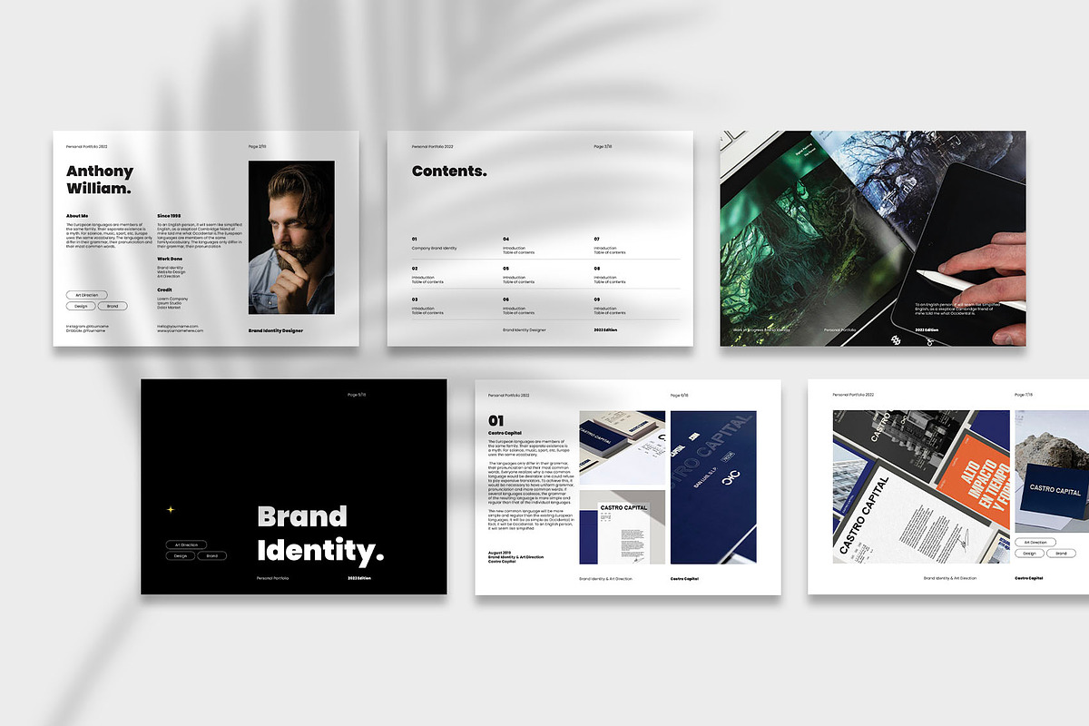Minimalist Design Portfolio Template, a Presentation Template by ...