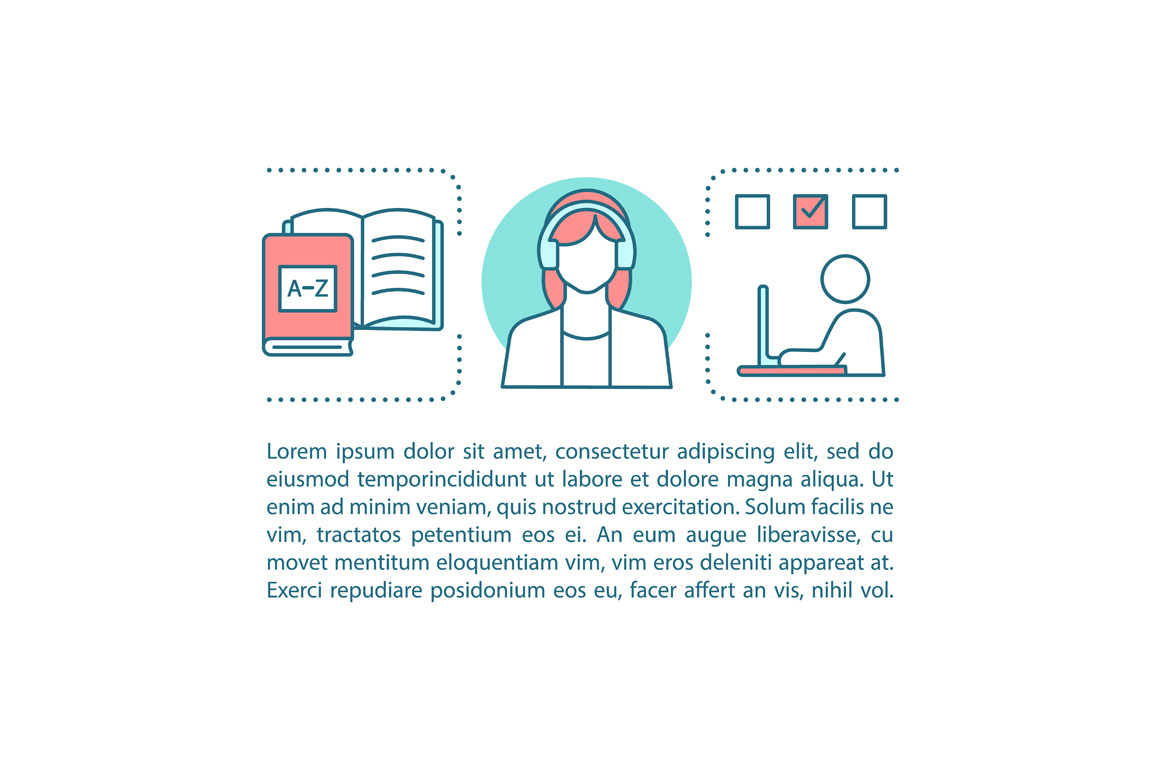 Language learn concept illustration, a Templates & Theme by IMG visuals ...