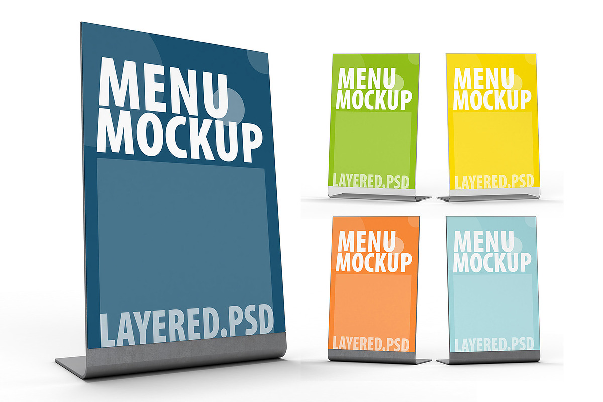 Mockup menu frame. PSD, a Print Template by 3D Graphics Shop