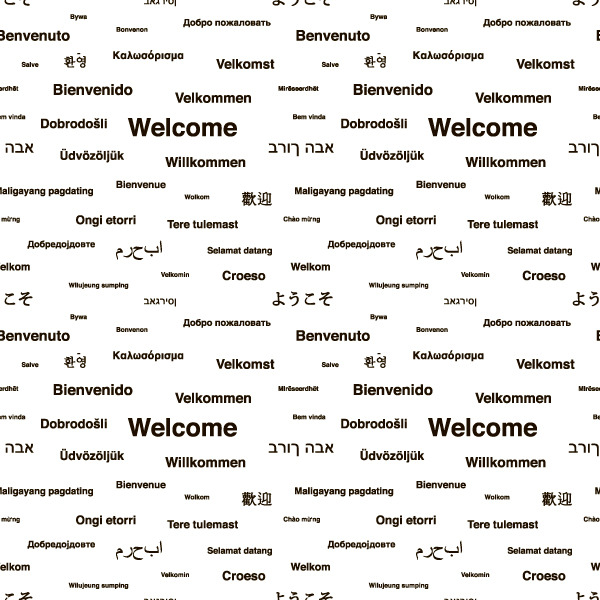 Welcome phrases seamless pattern, a Pattern Graphic by BestPics