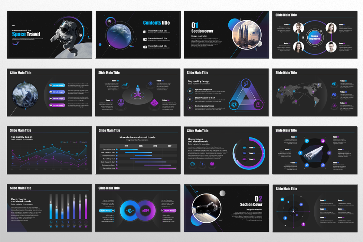 Space Travel PowerPoint, a Presentation Template by GoodPello ...