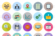 48 Admin Dashboard Long Shadow Icons, an Outline Icon by IconBunny ...