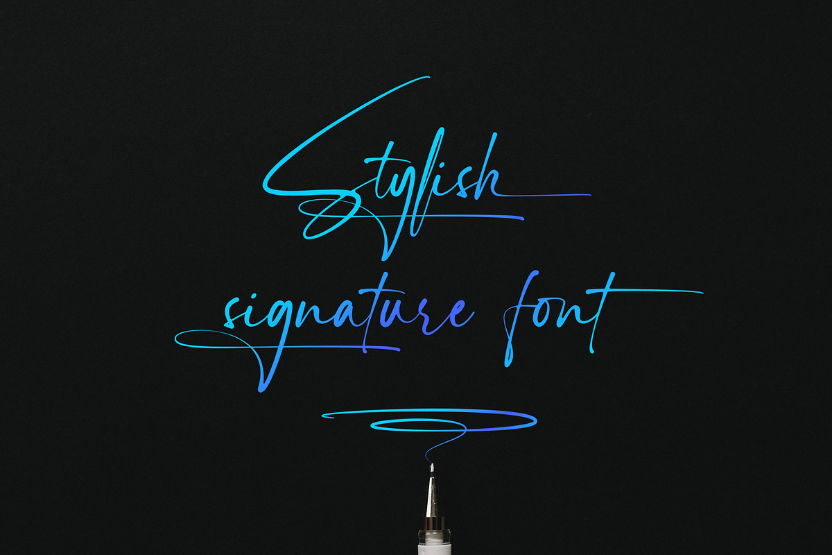Sign Rathi | Signature Script, a Script Font by Lemonthe