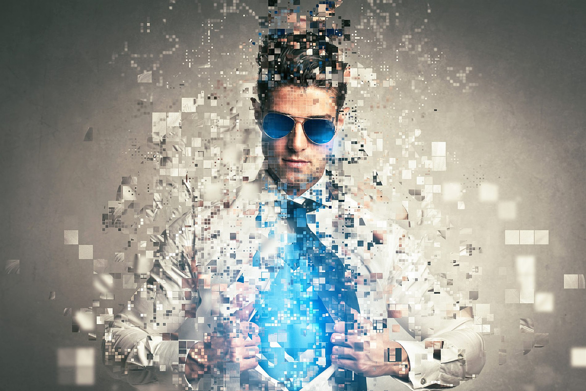 Pixelated Photoshop Action, an Action Add-On by Sevenstyles