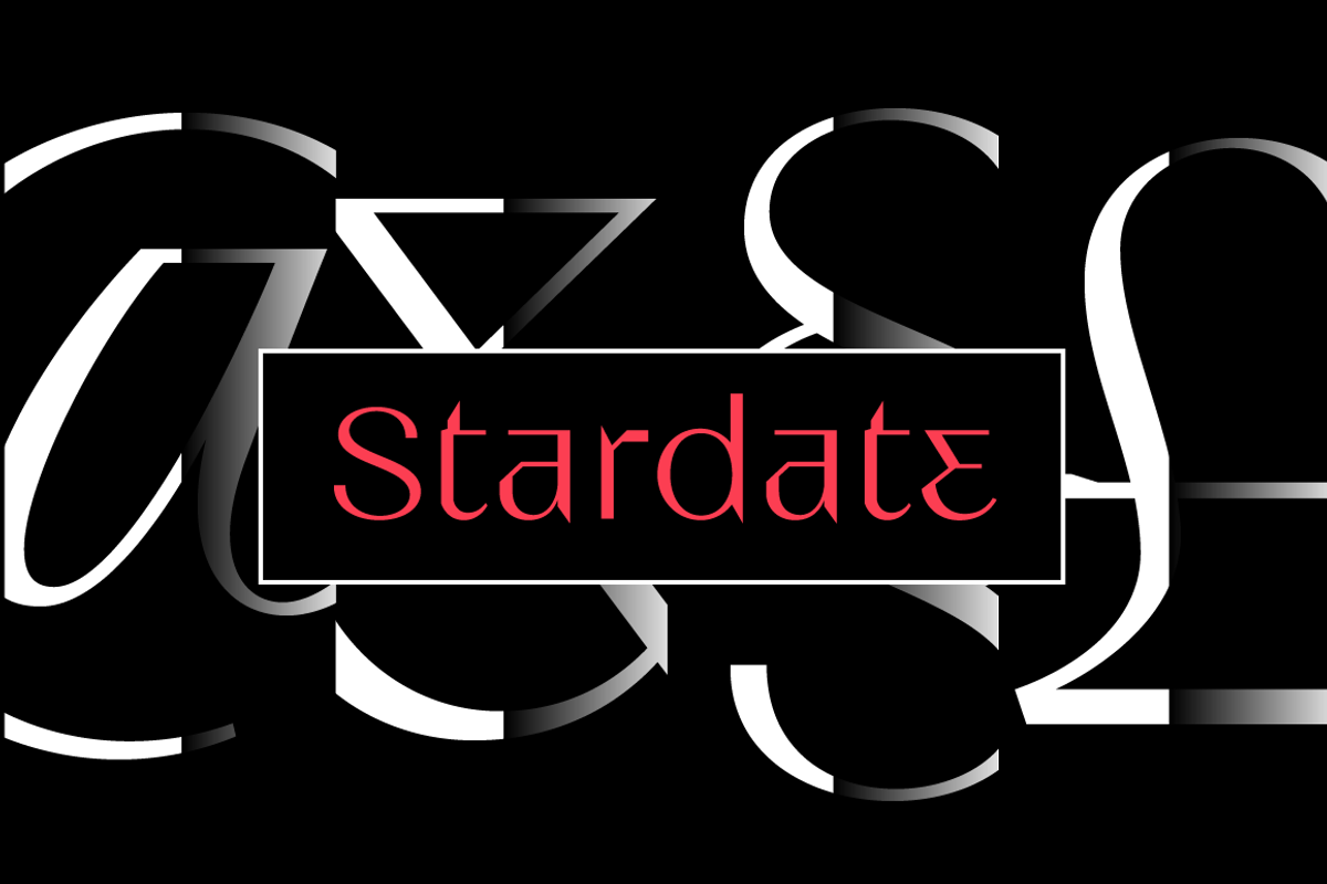 Stardate Typeface, a Sans Serif Font by Yury Veselov