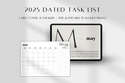 PrintableDated Task List 2025, a Stationery Template by BRANDcontent