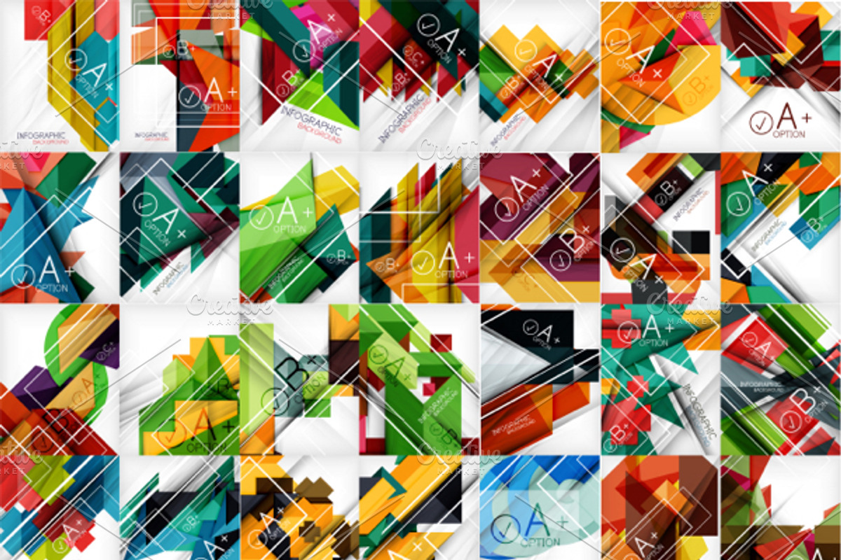 31 geometric design patterns, a Background Graphic by antishock