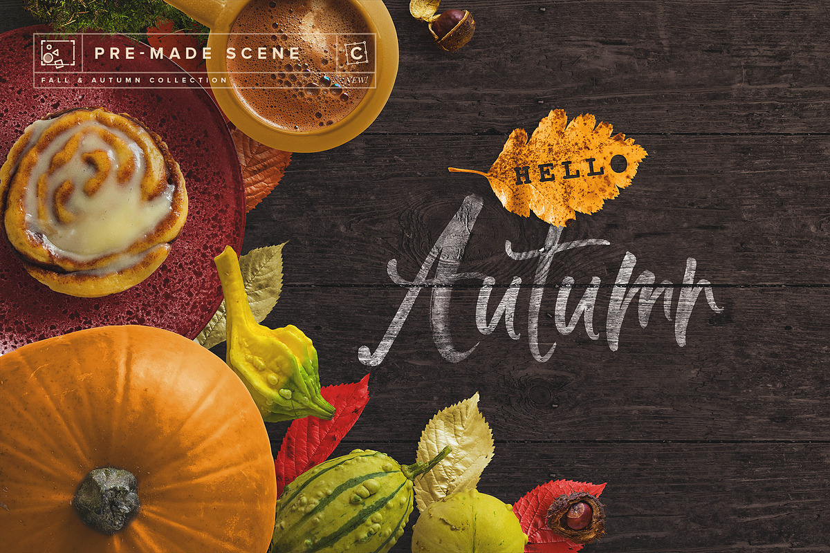 Fall & Autumn Custom Scene Creator, a Product Mockup by Custom Scene