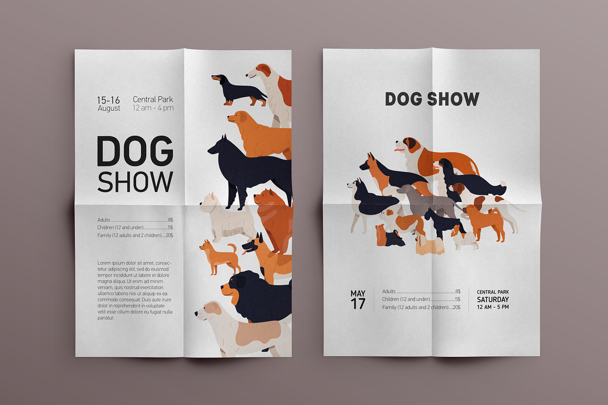 Dog show posters and banners, an Animal Illustration by Good Studio ...