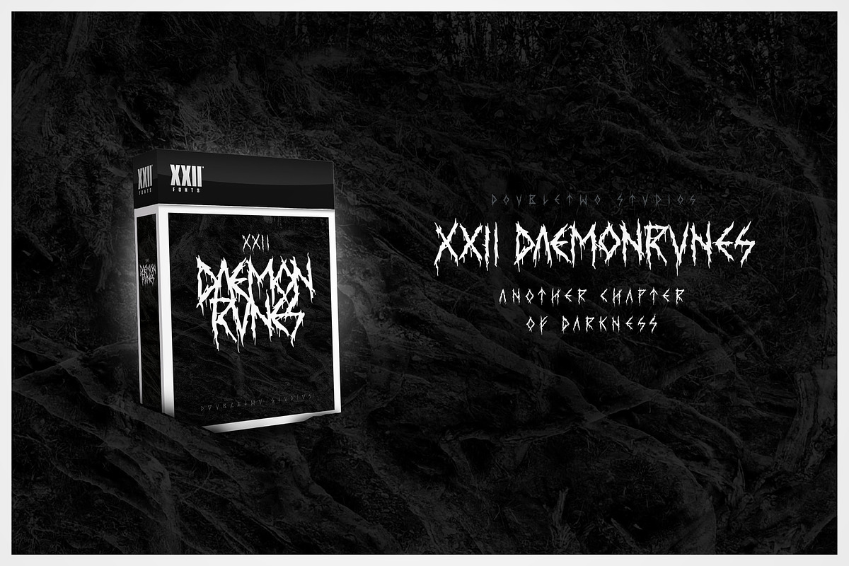 XXII Daemon Runes, a Symbol Font by Doubletwo Studios