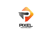 Pixel Tech - 3D Letter P Logo, a Branding & Logo Template by PutraCetol ...