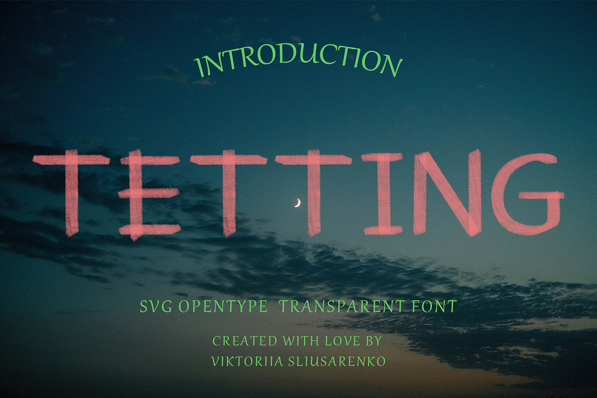 TETTING svg opentype font, a Serif Font by CHIMERA