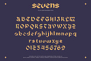 Sevens, a Blackletter Font by Rvq Type Foundry