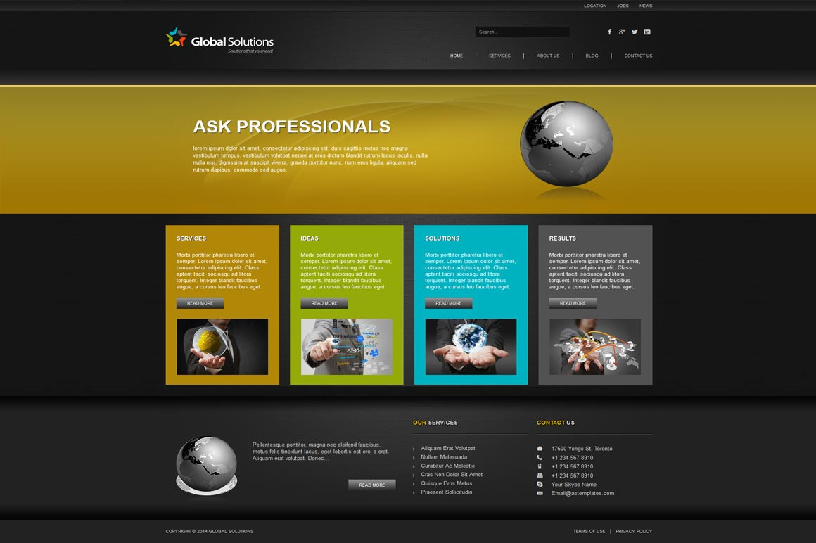 Global Solutions - Joomla Theme, a Websites & App Template by ASDesigning