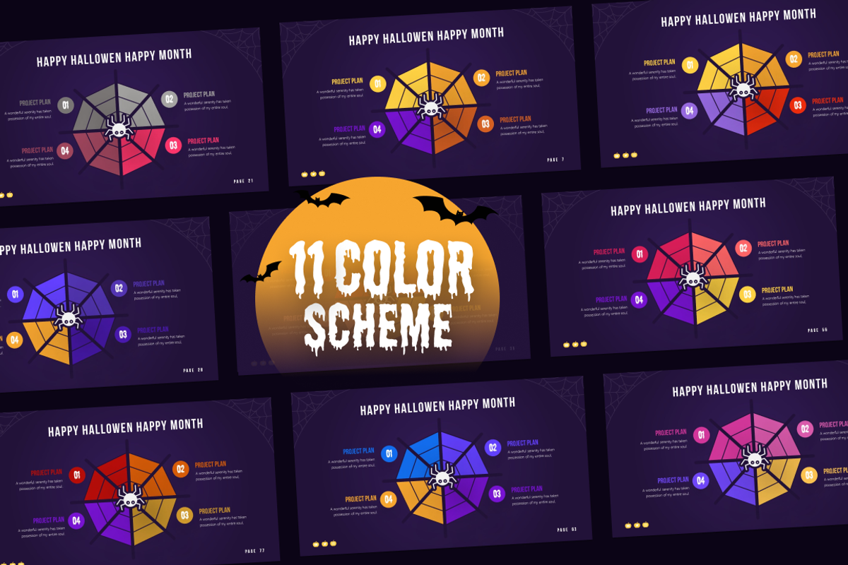 Halloween Party Powerpoint Template, a Presentation Template by RRGraph