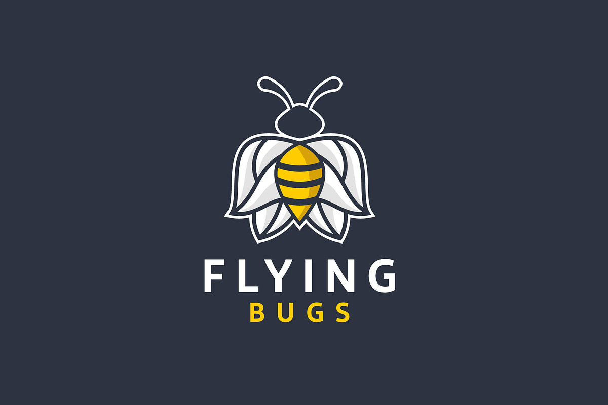 Flying Bugs Logo Template, a Design Template by Artiveko | Creative Market