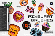 Pixel Art Procreate Brushes, a Brush Add-On by Spasibenko Art