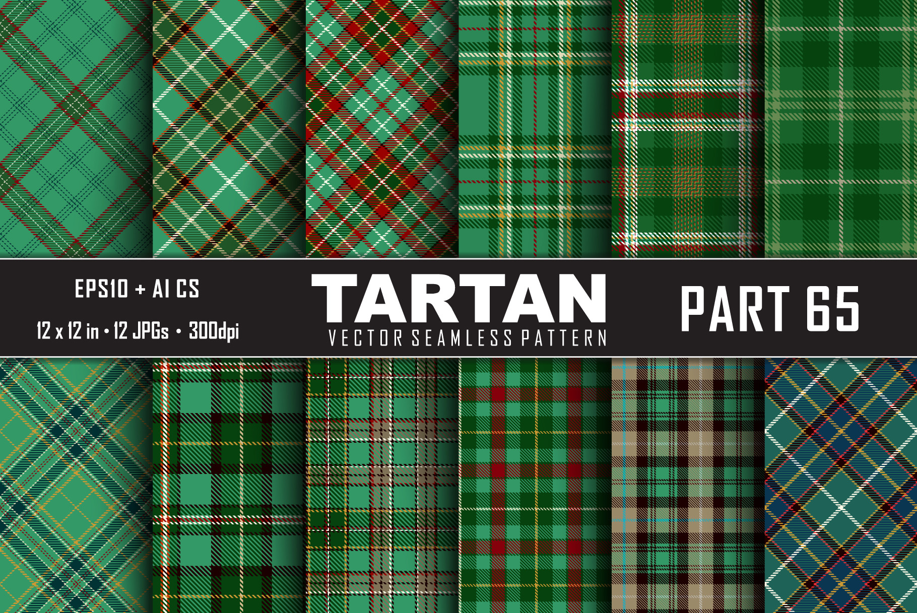 Seamless Tartan Pattern. Part–65, a Pattern Graphic by Vectorchoice
