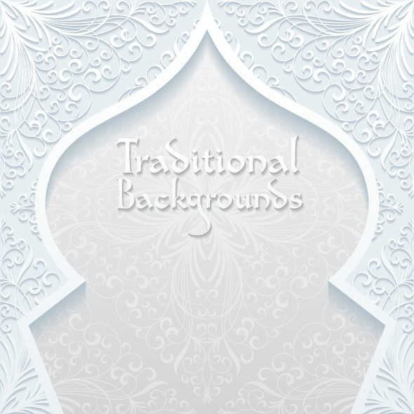 Set of traditional backgrounds | Decorative Illustrations ~ Creative Market