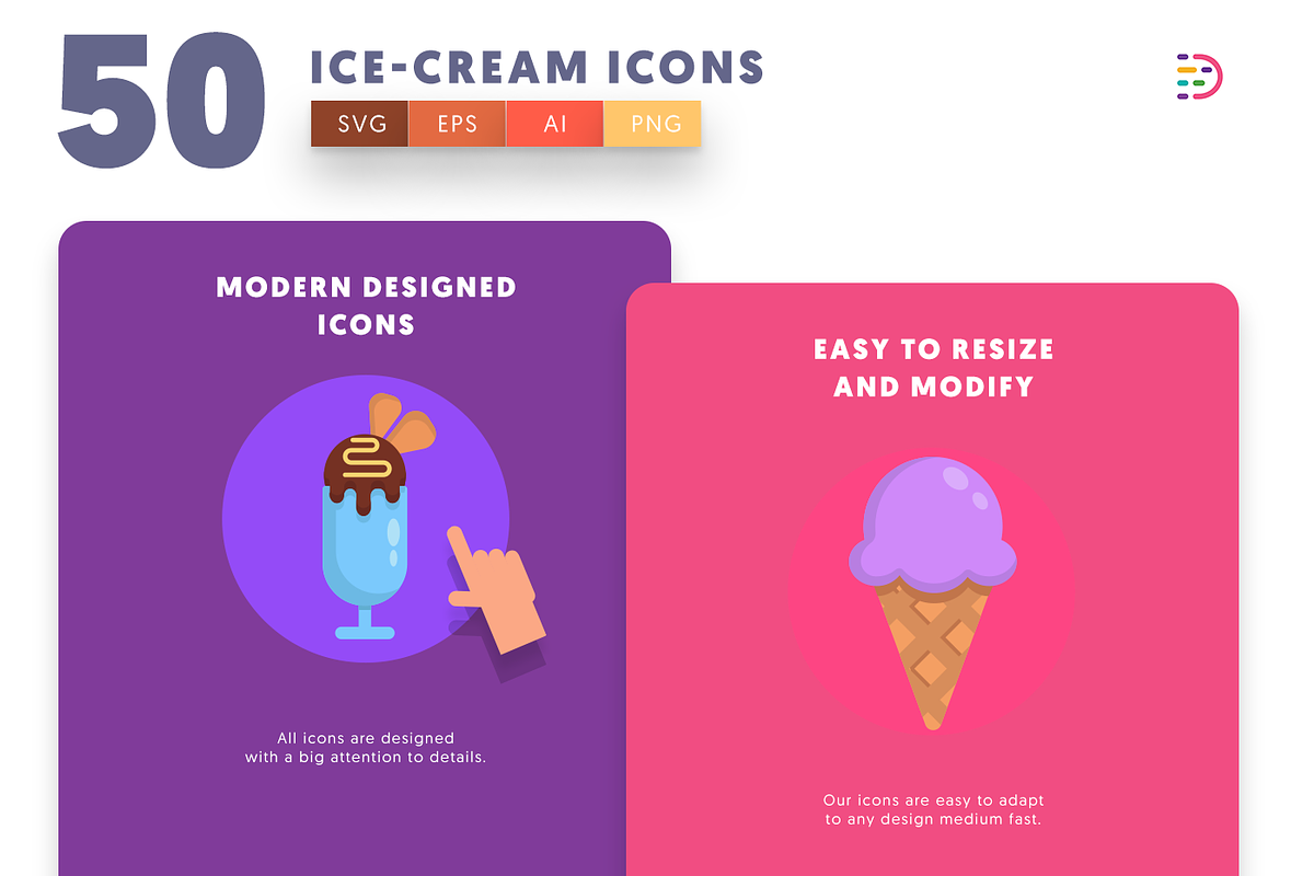 Ice-Cream Icons | Download SVG, PNG, EPS Icons