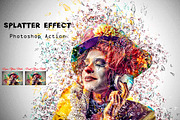 Splatter Effect Photoshop Action, an Action Add-On by Studio Retouch ...