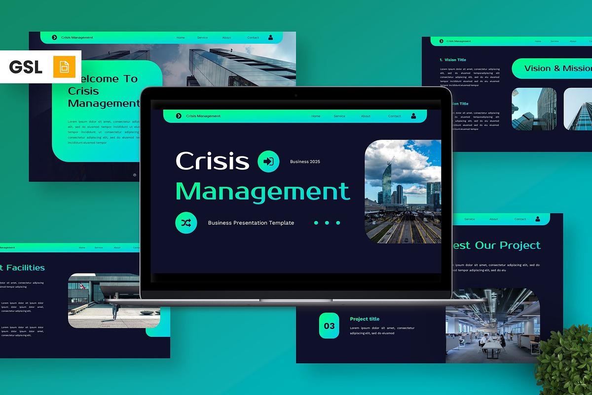 Crisis Management - Business GSL, a Presentation Template by Deepslide ...
